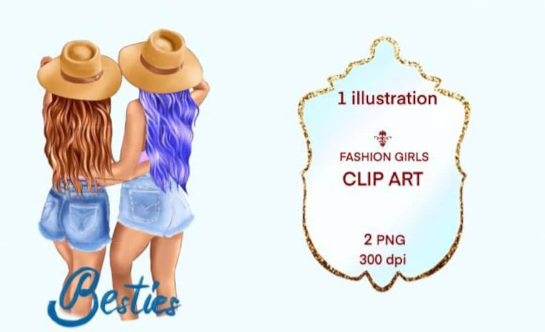 Best Friend Clipart, Sublimation Design - Etsy