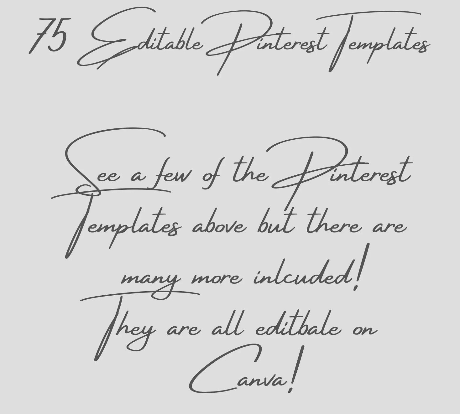 75 Editable Pinterest Templates - Etsy