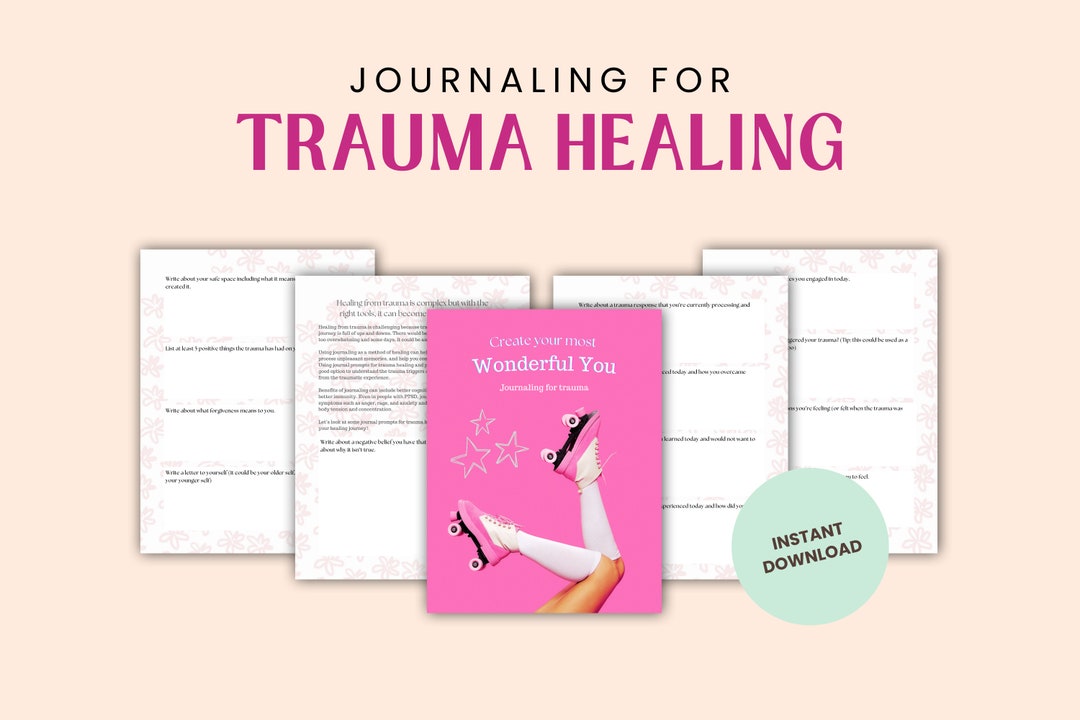 Trauma Healing Workbook, Self-help Journaling, Prompts, Self-worth ...