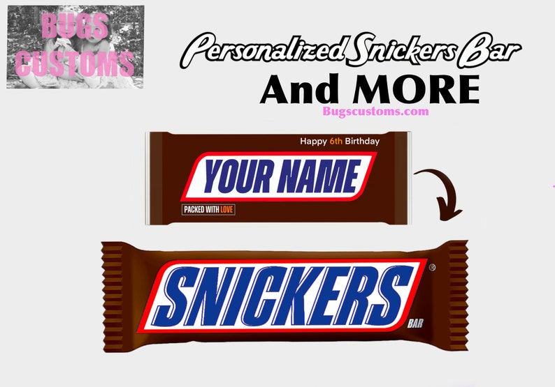 Personalized Candy Wrapper - Etsy