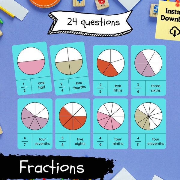 Printable Math Cards - Etsy