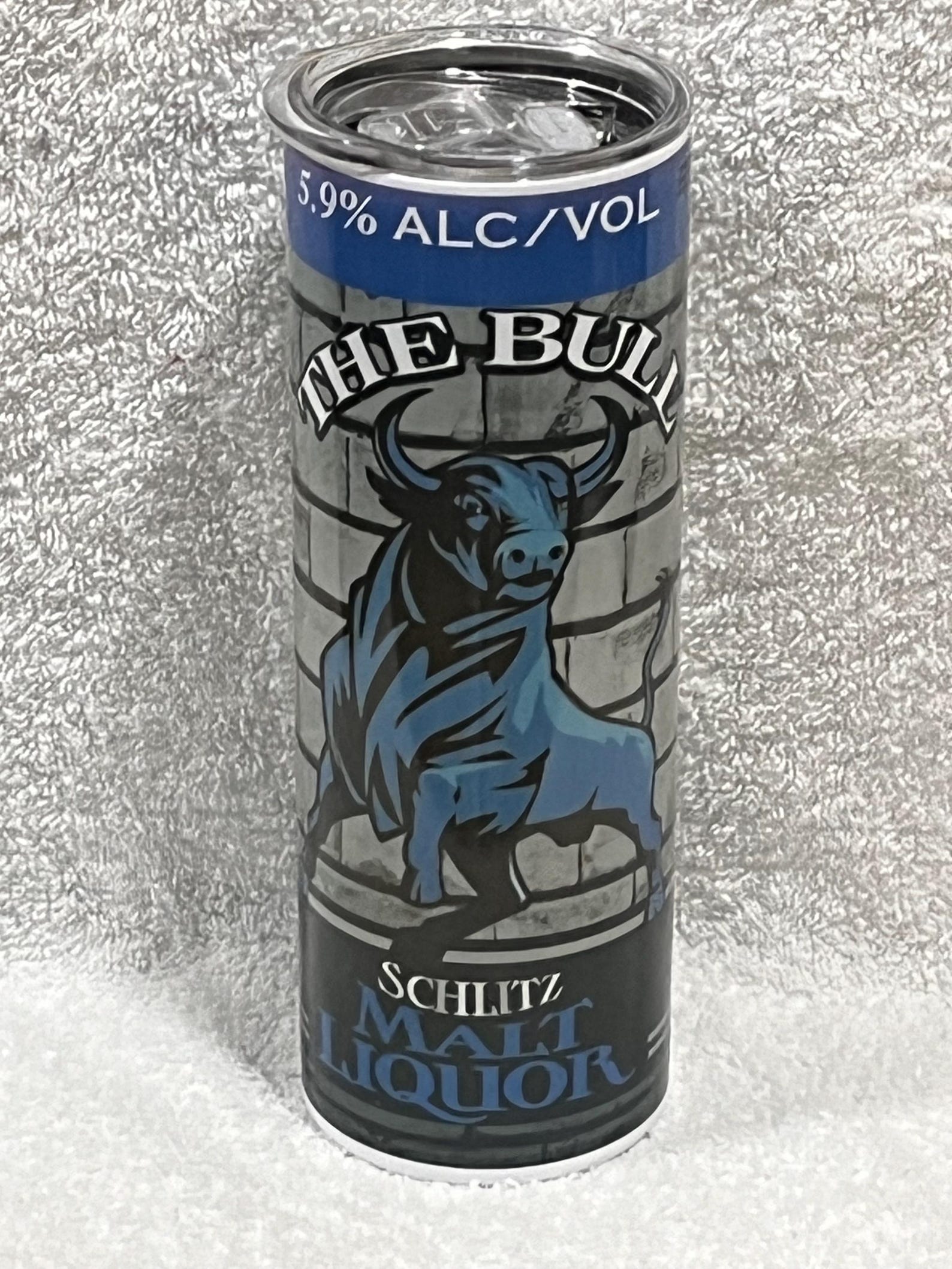 Schlitz Malt Liquor Bull Skinny 20 OZ Sublimation Tumbler Includes Lid ...