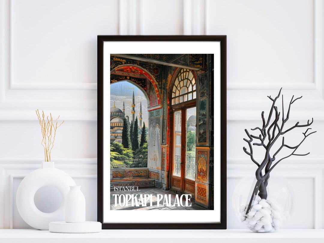 Istanbul Topkapı Palace Wall Print, Ottoman Art, Ottoman Topkapi Palace ...