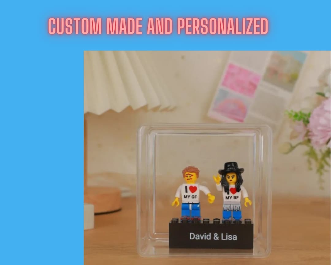 Custom Minifigures With Name Engraved Base Unique Display Box Included ...