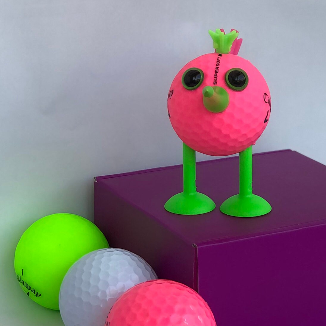 Golf Gift Birdie Golf Ball Ornament, Pink and Green, Gift Boxed - Etsy