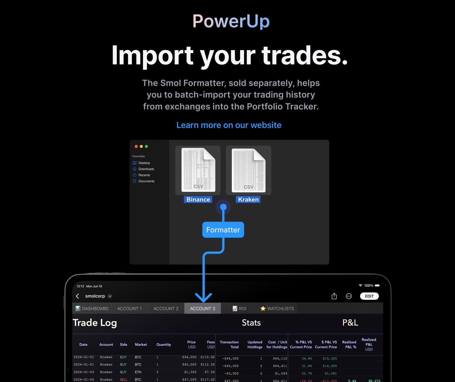 Multi-account Portfolio Tracker: Crypto & Stocks Spreadsheet for Apple ...