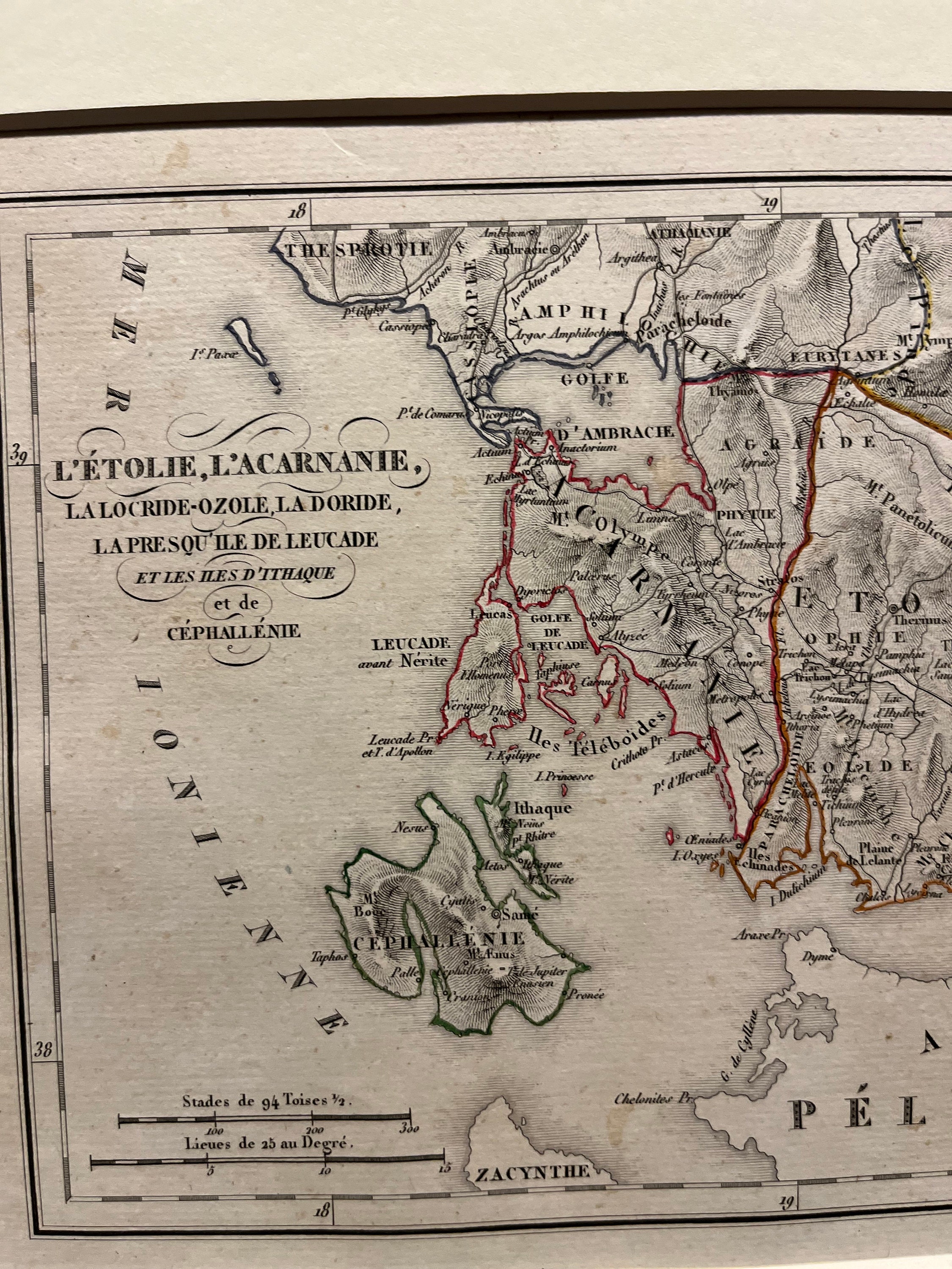 Original Print of Map of Ancient Aetolia and Acarnania (1824) - Etsy