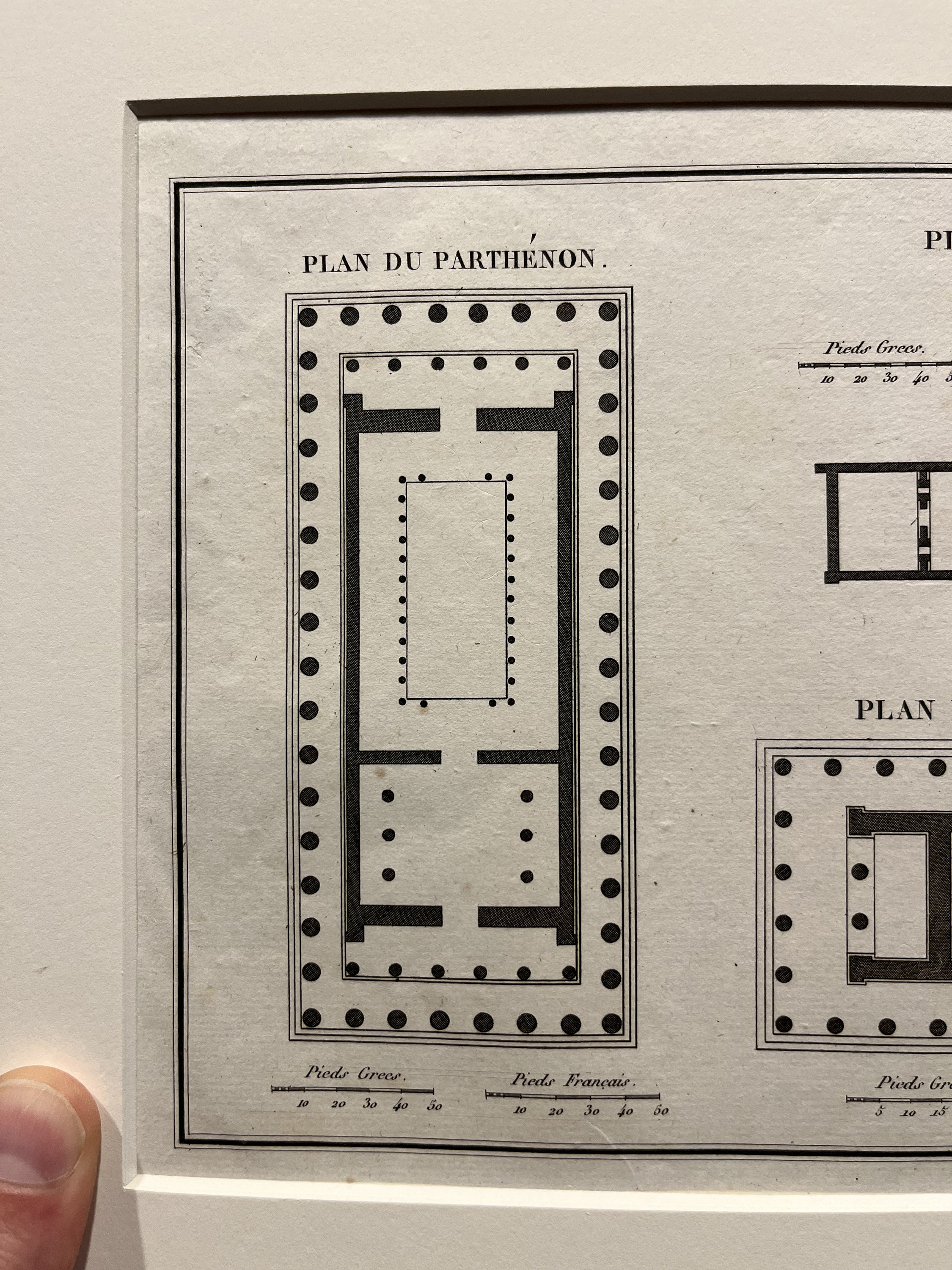Original Print of Layout of Parthenon (1824) - Etsy