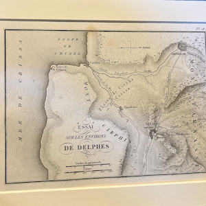 Original Print of Map of Delphi (1824) - Etsy
