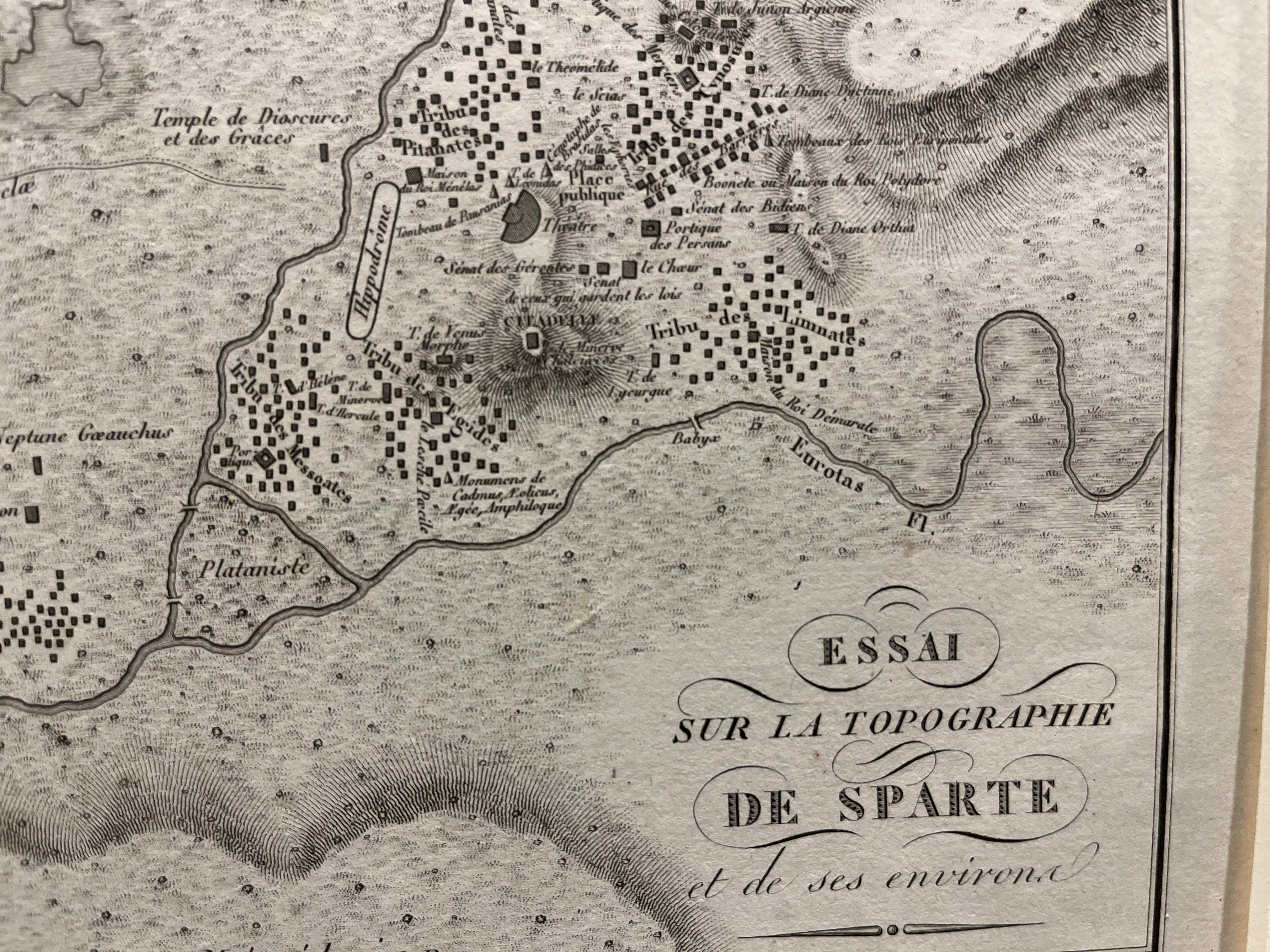 Original Print of Map of Ancient Sparta (1824) - Etsy
