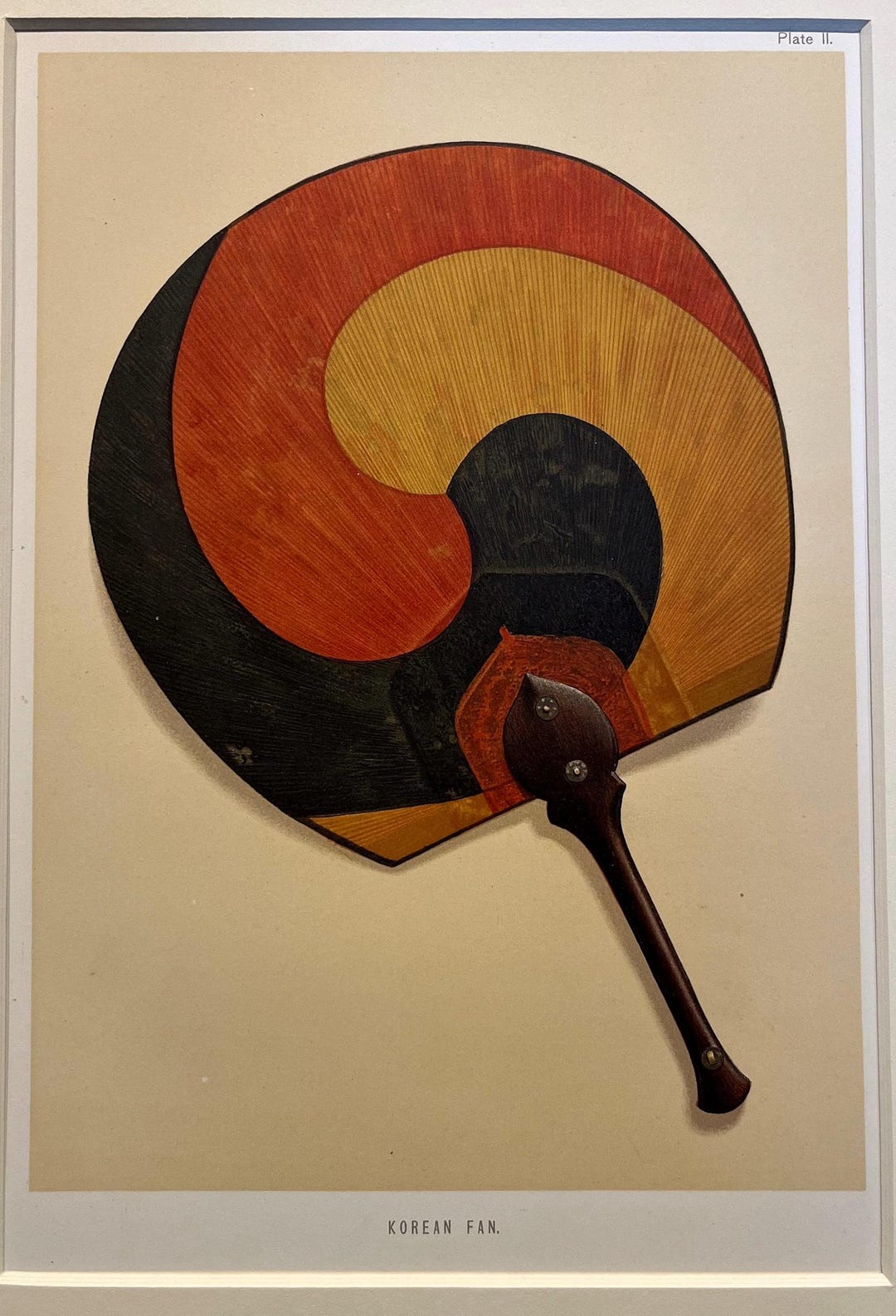 Rare Print of Korean Fan (1894) - Etsy