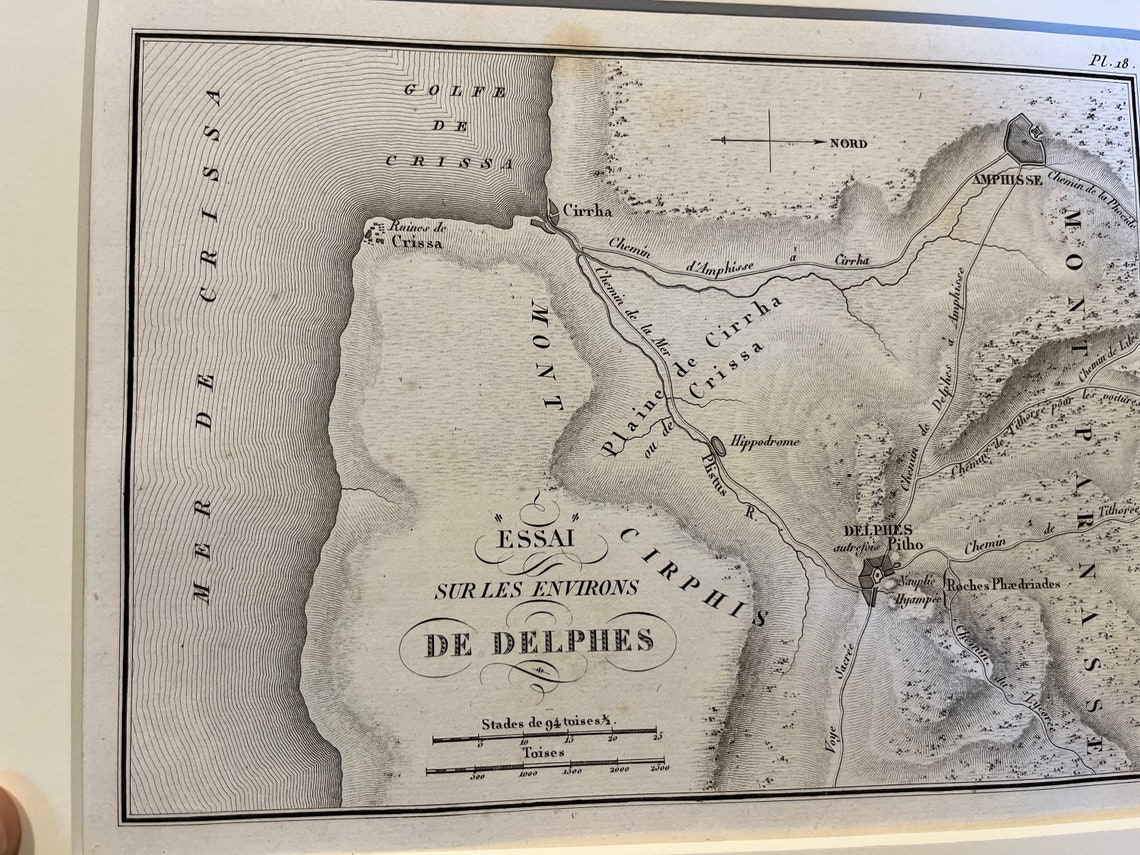 Original Print of Map of Delphi (1824) - Etsy
