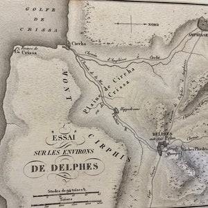 Original Print of Map of Delphi (1824) - Etsy