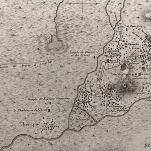 Original Print of Map of Ancient Sparta (1824) - Etsy