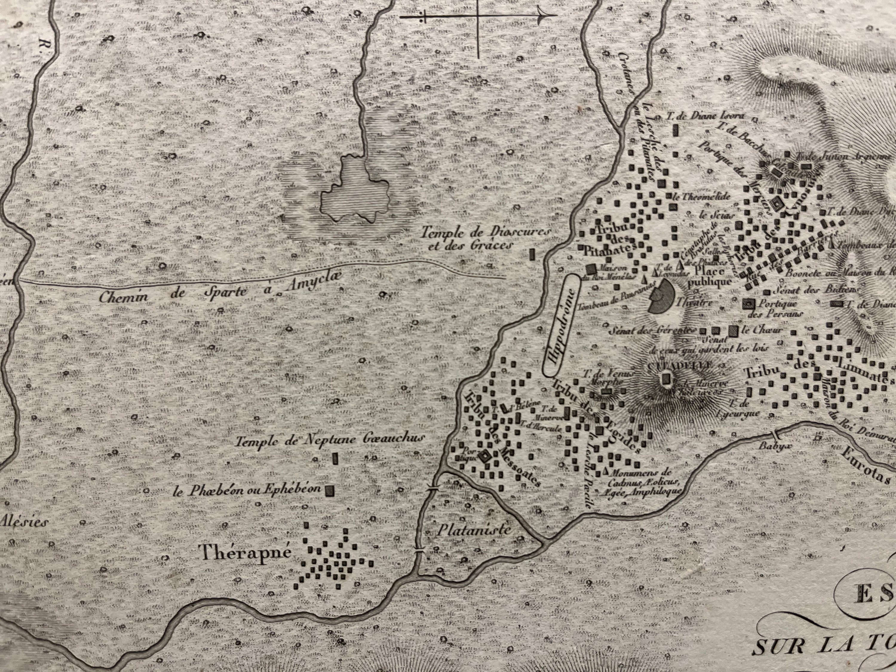 Original Print of Map of Ancient Sparta (1824) - Etsy
