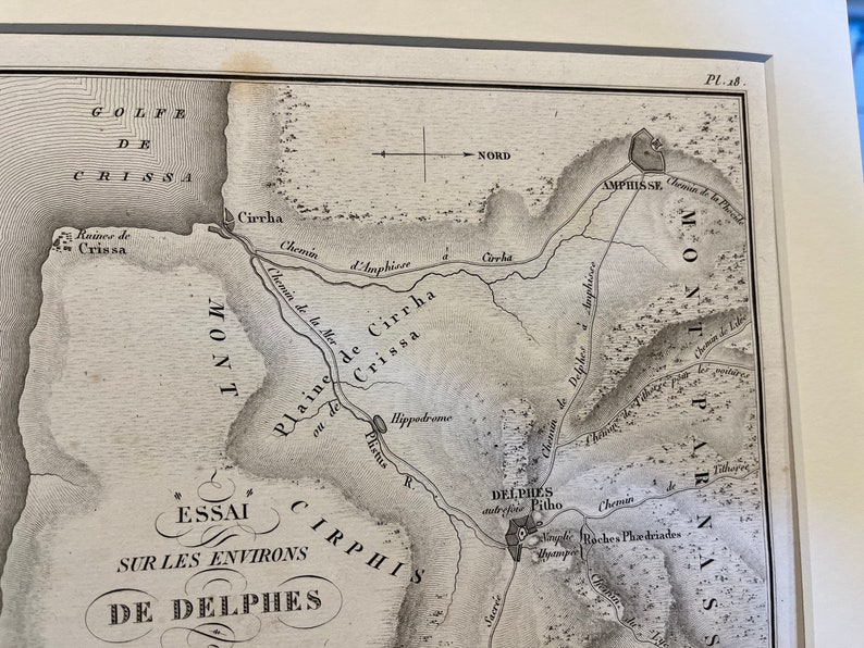 Original Print of Map of Delphi (1824) - Etsy