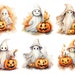 Halloween Ghost Clipart Ghost PNG Halloween Clipart Pumpkin - Etsy