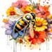 Honeybee Clipart Honeybee PNG Watercolor Honeybee PNG - Etsy