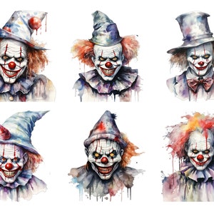 Scary Clowns PNG, Halloween Clown Clipart, Horror Clown PNG, Halloween ...