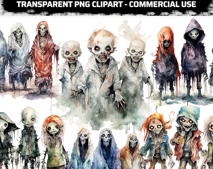 Spooky Graphics, Ghouls Halloween Png, Spooky PNG, Ghoul Clipart ...