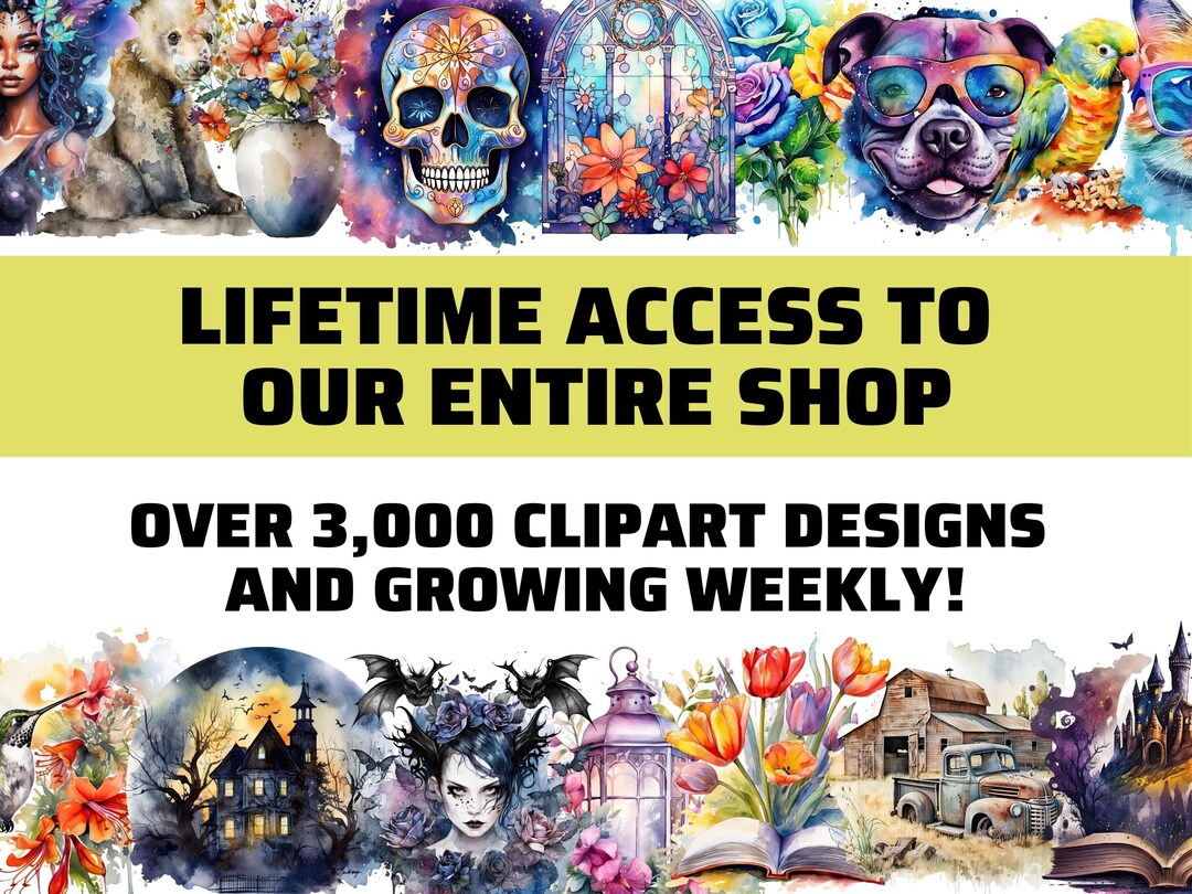 Whole Shop Mega Clipart PNG Bundle Store Bundle, Digital Bundle ...