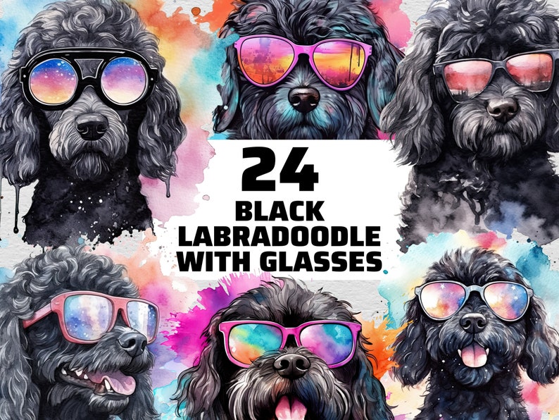 Labradoodle Clipart Watercolor Labradoodle PNG Labradoodle - Etsy