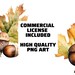 Fall Acorn Clipart Scrapbook Clipart Autumn PNG Fall - Etsy