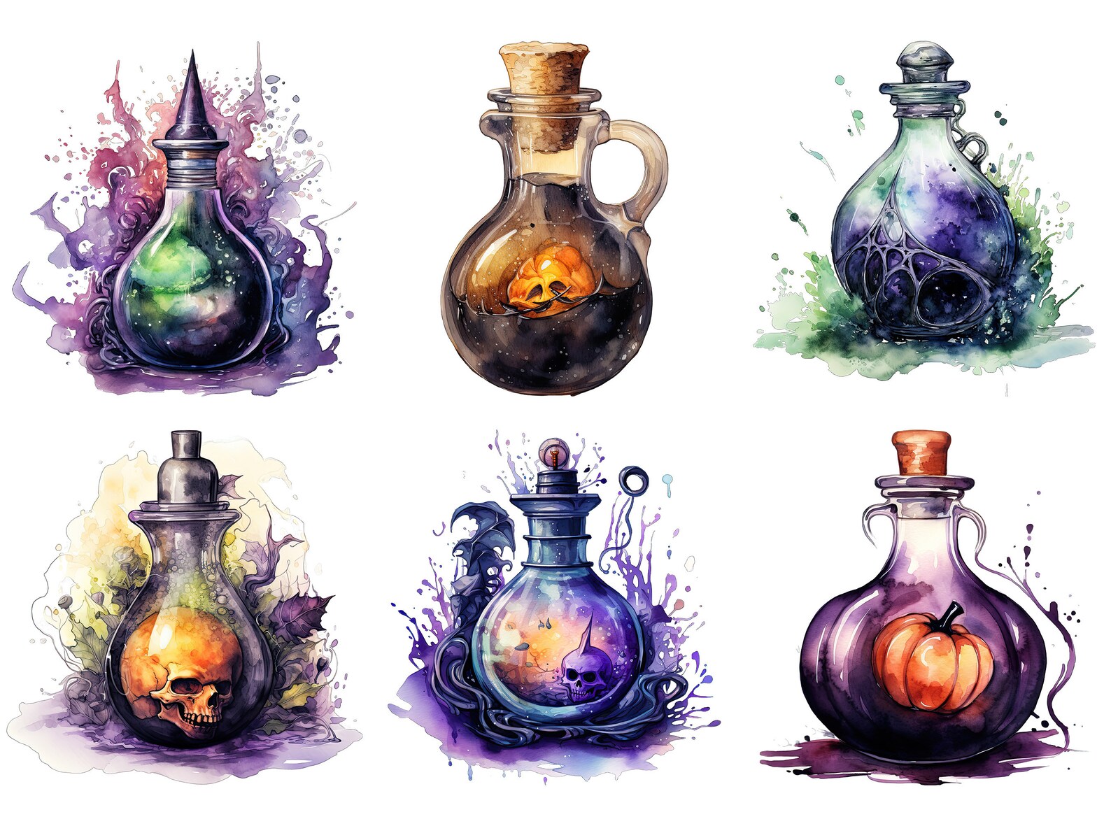 Witch Potion PNG, Potion Clipart, Magical Potion PNG, Halloween Potion ...