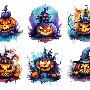 Jack O Lantern Clipart, Halloween Clipart Bundle, Jack O Lantern Png ...