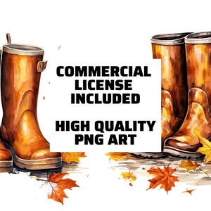 Fall Rain Boot Clipart Fall Designs Png Fall Clipart Fall - Etsy