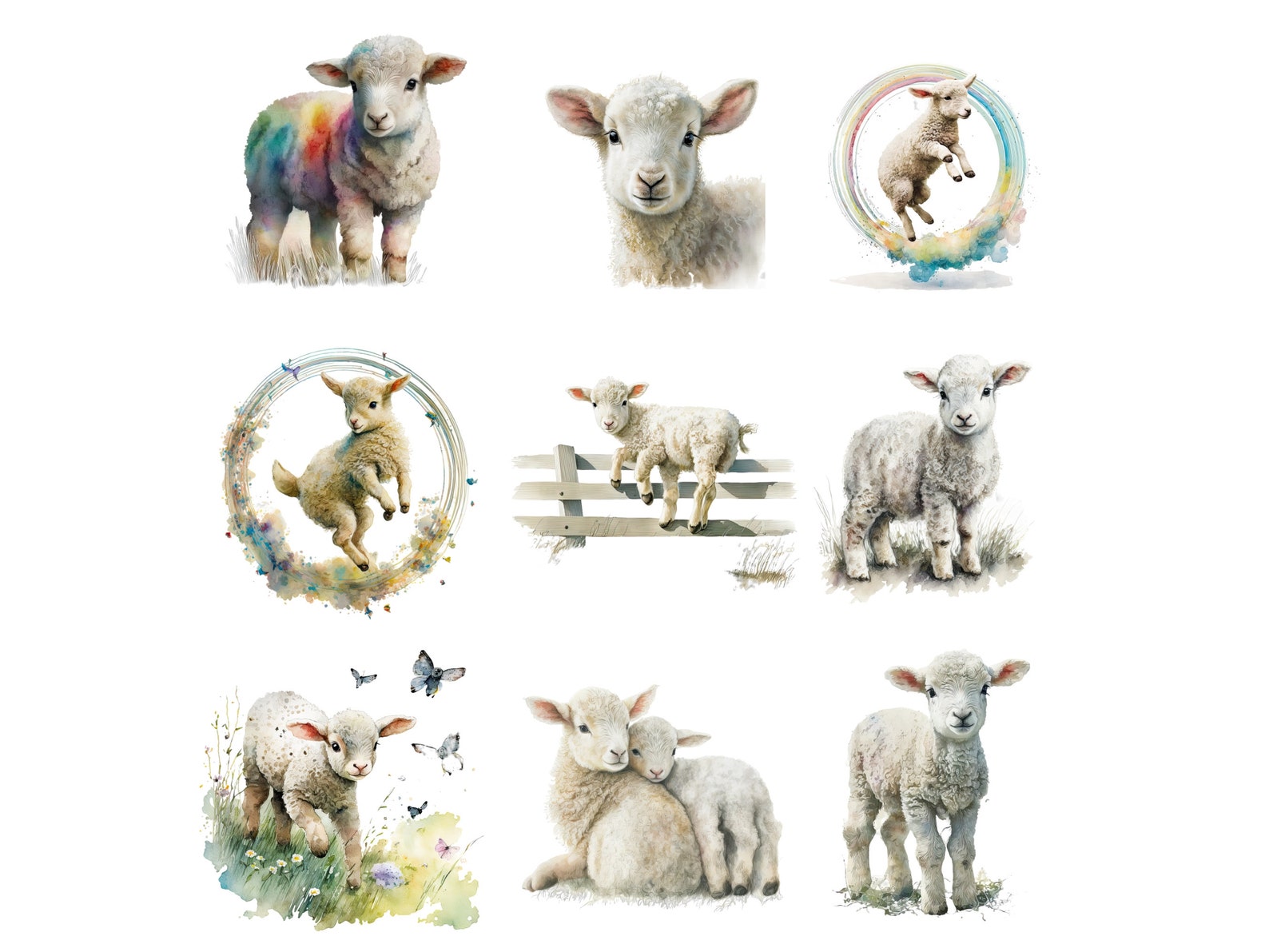 Baby Lamb PNG Baby Lamb Art Watercolor Baby Lamb Cute Lamb PNG Baby ...