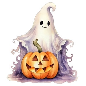 Halloween Ghost Clipart, Ghost PNG, Halloween Clipart, Pumpkin PNG ...