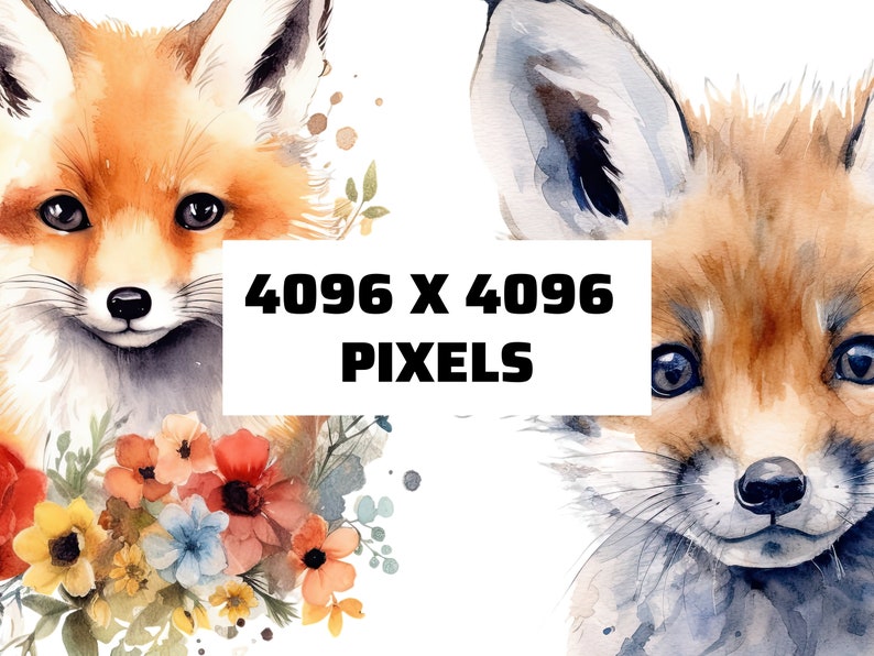 Baby Fox Clipart Fox Clip Art Baby Fox PNG Cute Fox - Etsy
