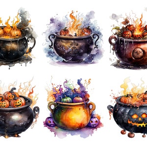Cauldrons Clipart, Witch Cauldron PNG, Halloween Cauldron Clipart ...