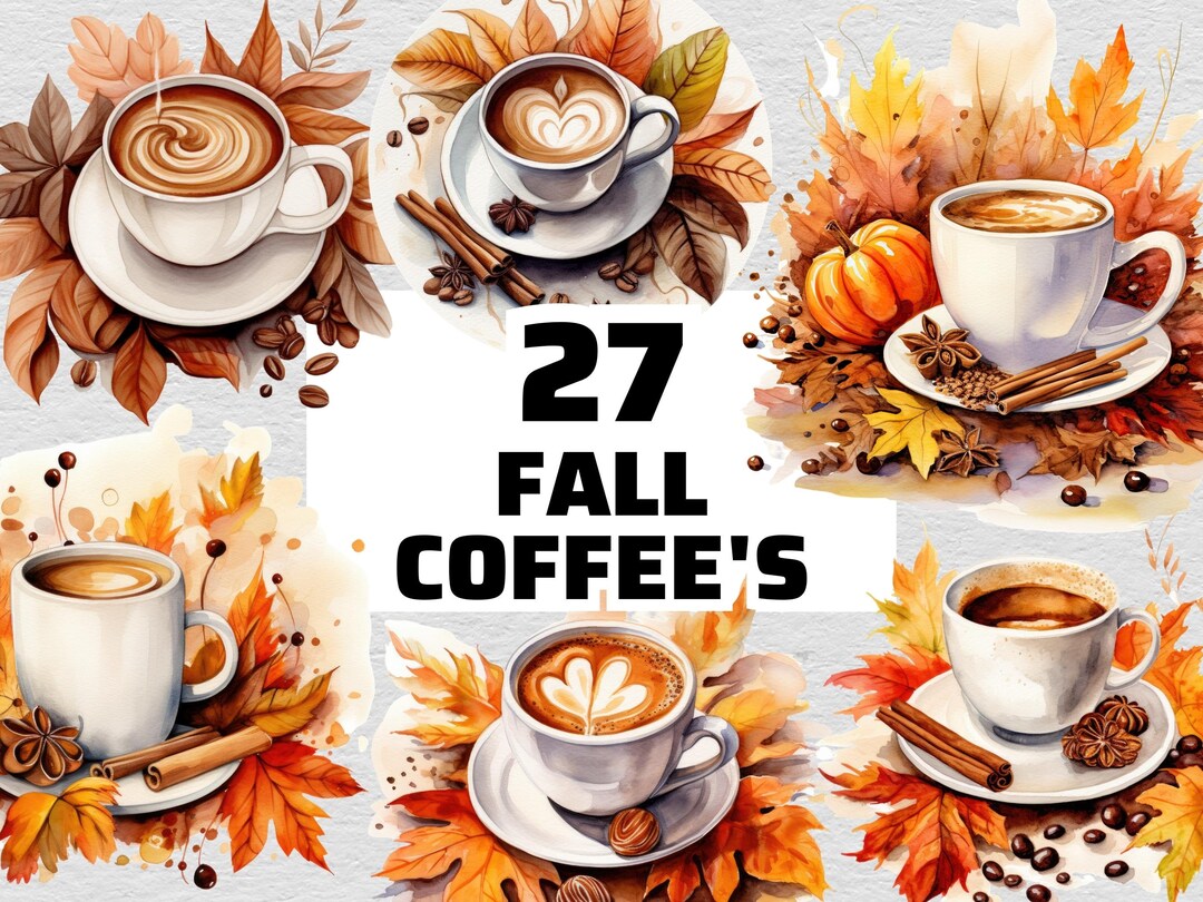 Fall Coffee Png, Coffee Clipart, Png Coffee Designs, Fall Coffee, Fall ...
