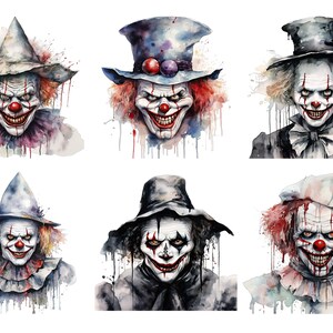 Scary Clowns PNG, Halloween Clown Clipart, Horror Clown PNG, Halloween ...
