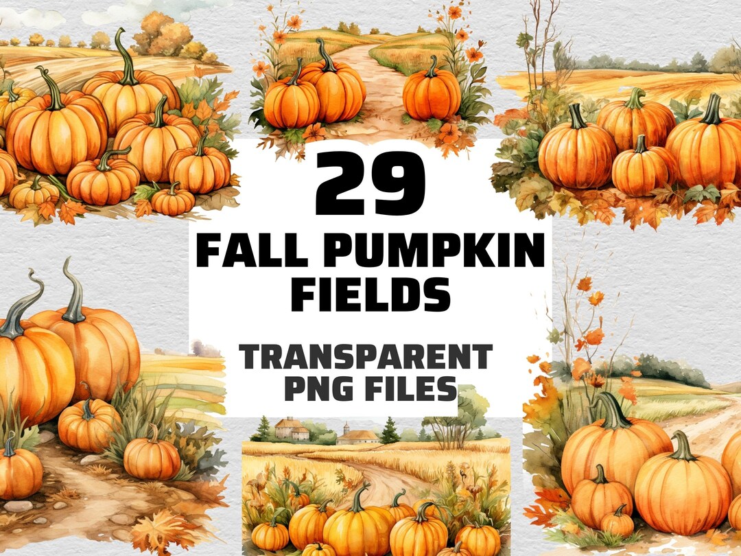 Fall Pumpkin Clipart, Fall PNG Designs, Fall Sublimation PNG, Fall ...