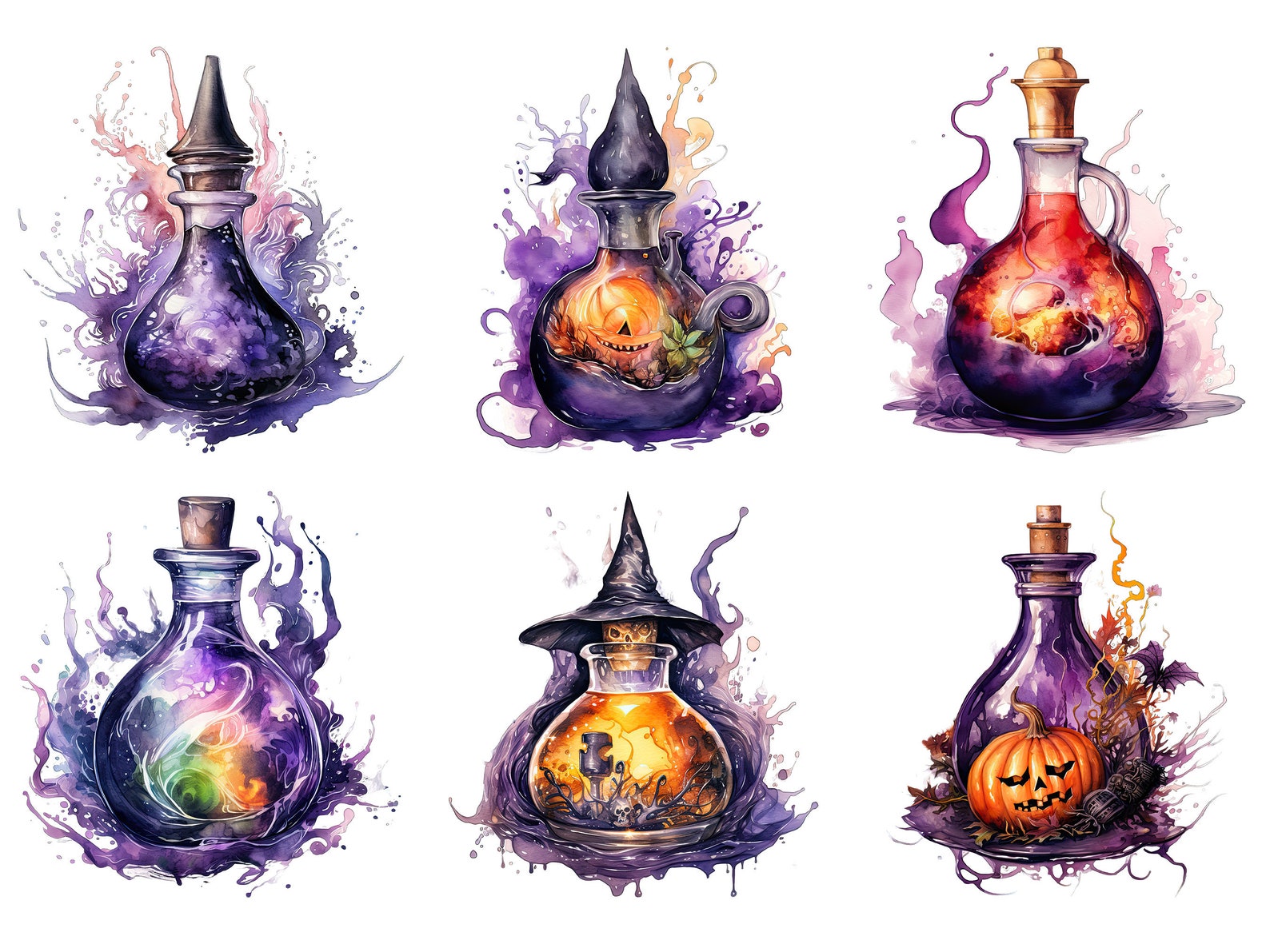 Witch Potion PNG, Potion Clipart, Magical Potion PNG, Halloween Potion ...