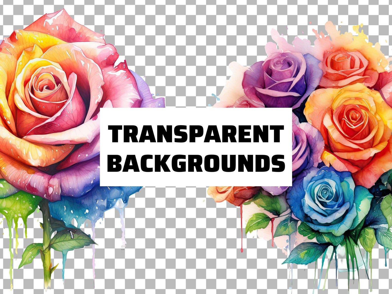 Floral Rose Bundle PNG, Rose Flower Bundle Clipart, Roses Wreath ...