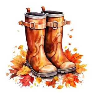Fall Rain Boot Clipart Fall Designs Png Fall Clipart Fall - Etsy