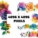 Floral Rose Bundle PNG, Rose Flower Bundle Clipart, Roses Wreath ...