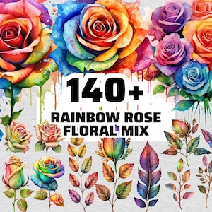 Floral Rose Bundle PNG, Rose Flower Bundle Clipart, Roses Wreath ...