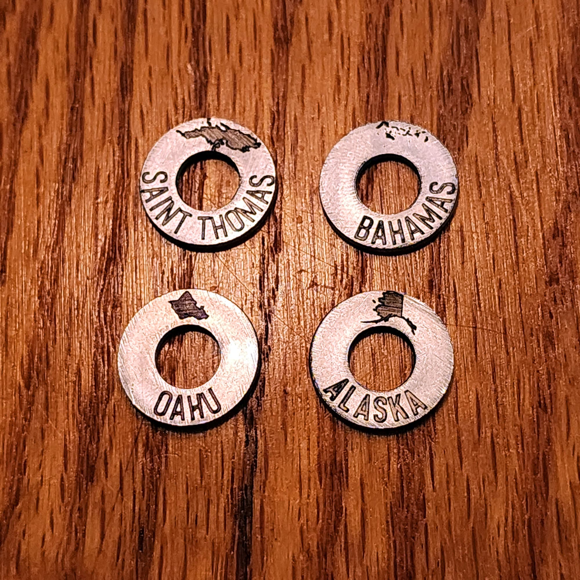 Travel Ring Charm Tokens 16mm Any City State Country - Etsy