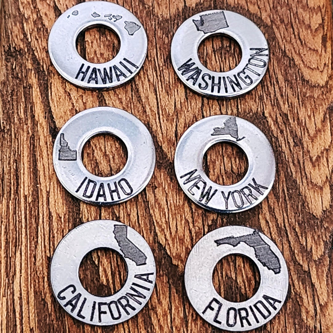 Travel Ring Charm Tokens 16mm - Any City, State, Country, Attraction ...