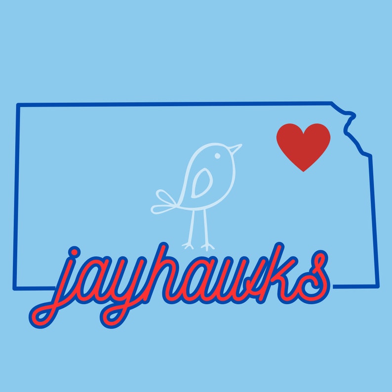 Fun, University of Kansas Theme Digital Download Wall Decor; Dorm Room ...