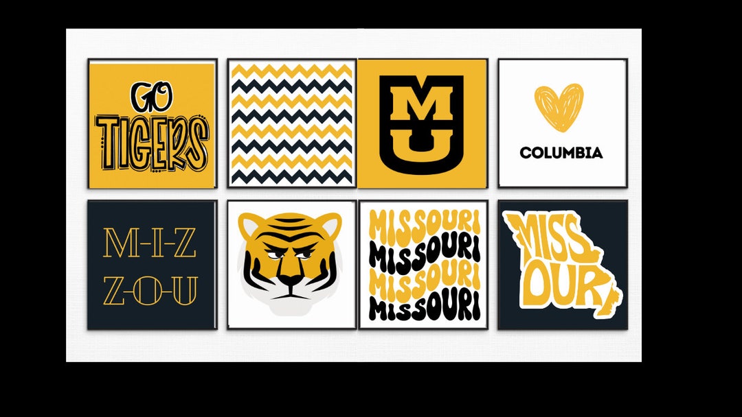 Fun, Mizzou Theme Wall Art; Digital College Wall Art; Missouri Dorm ...