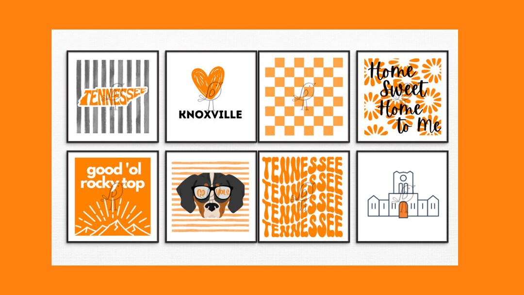 Fun University of Tennessee Theme Digital Downloads; Digital College ...