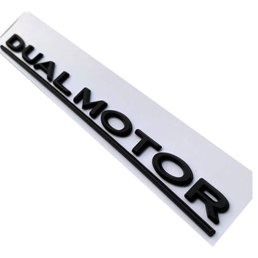 Fits for Tesla Model 3 S X Y Matte Black Dual Motor Car Logo Modify ...