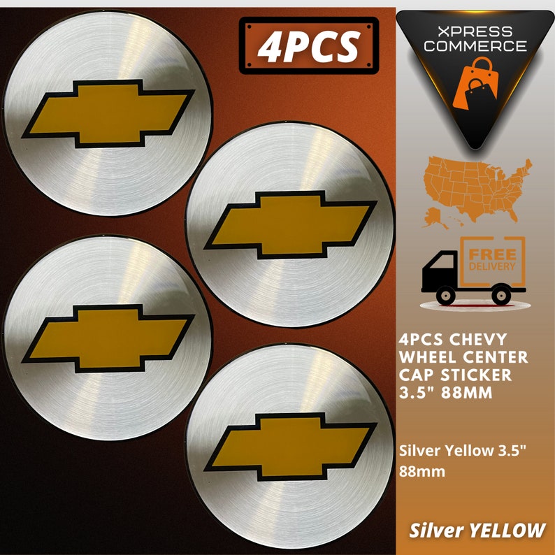 4 NEW Wheel Center Cap Logo Sticker Decal Emblem 3.5 - Etsy