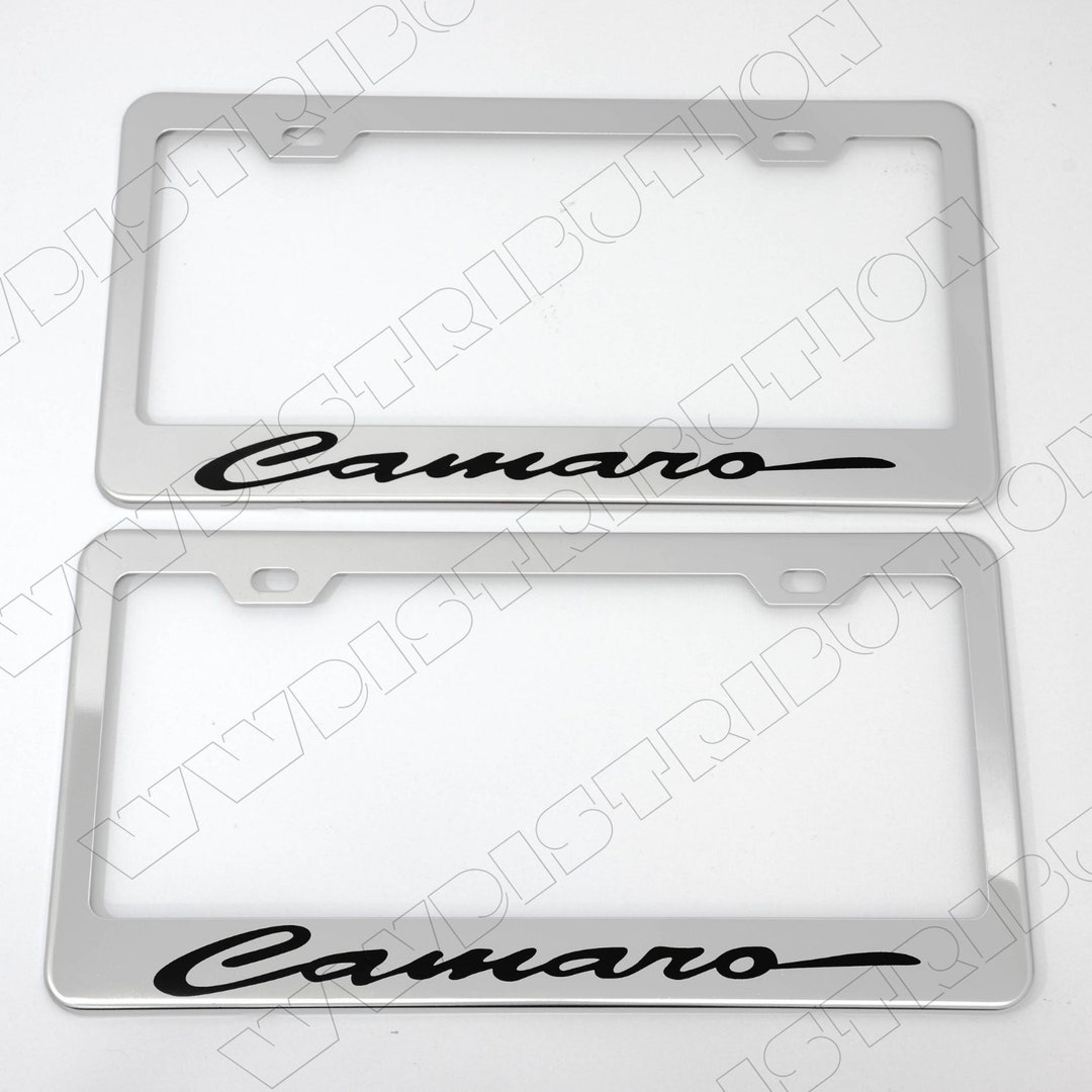 2x Fits for Chevy Chevrolet Camaro Chrome Cursive Stainless Steel ...